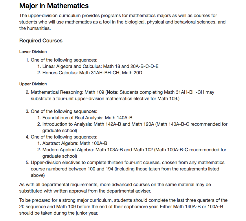 (MA29) Mathematics B.S. | Department of Mathematics (MA29) Mathematics B.S. | Department of Mathematics