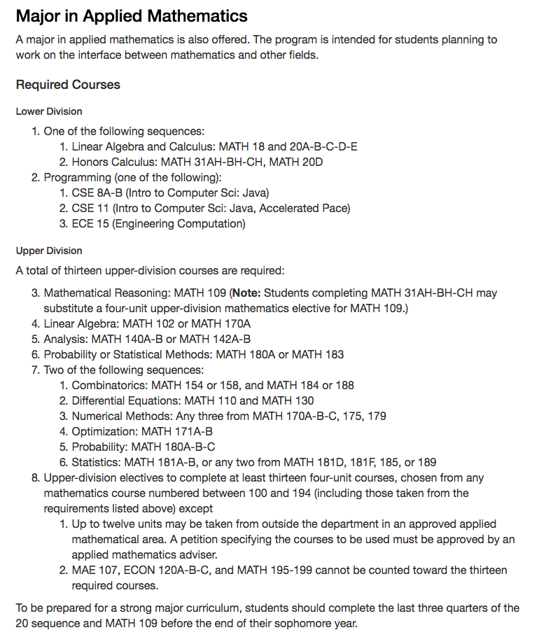 (MA27) Applied Mathematics B.S. | Department of Mathematics (MA27) Applied Mathematics B.S. | Department of Mathematics